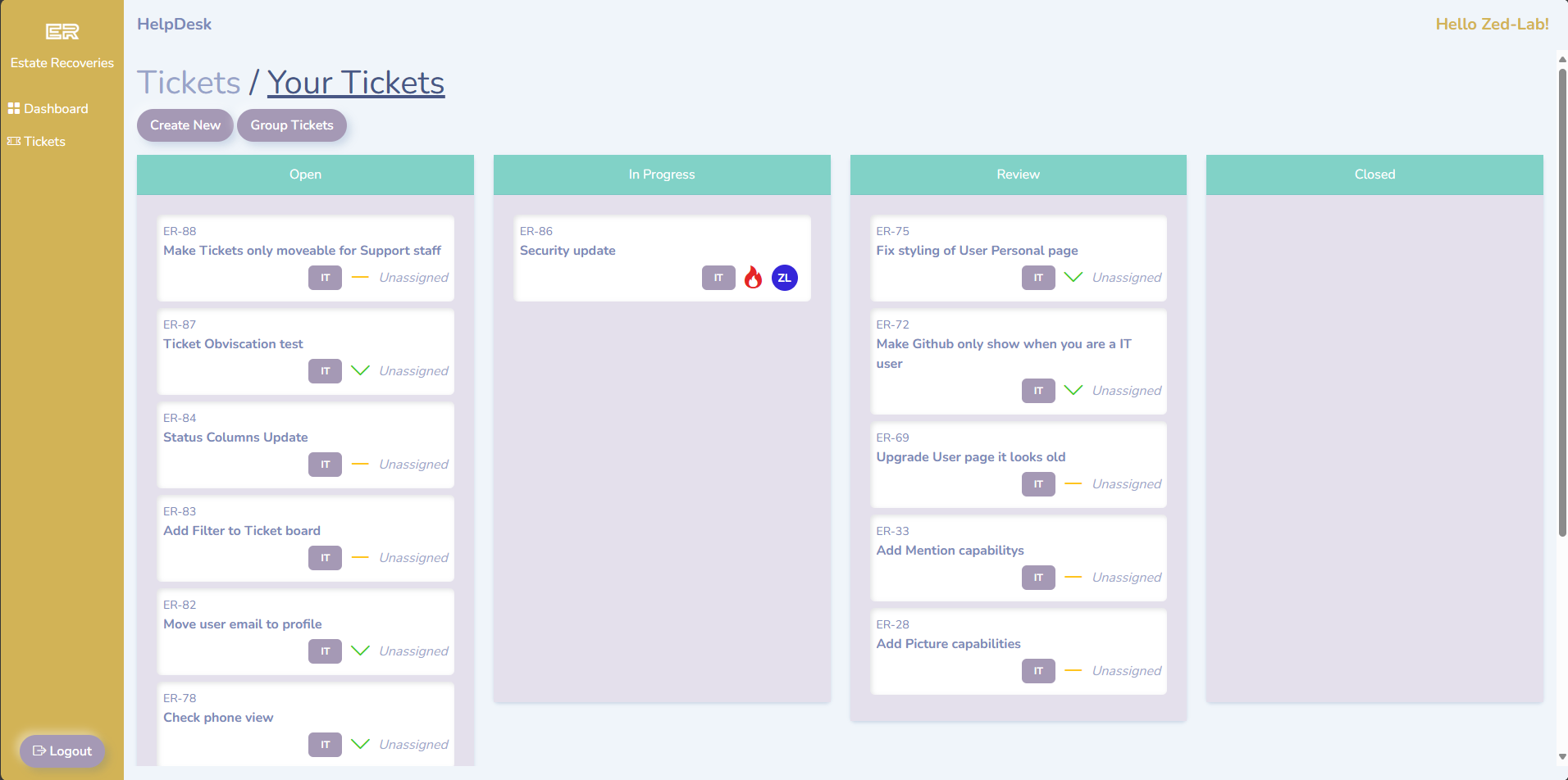 Helpdesk System — Project
